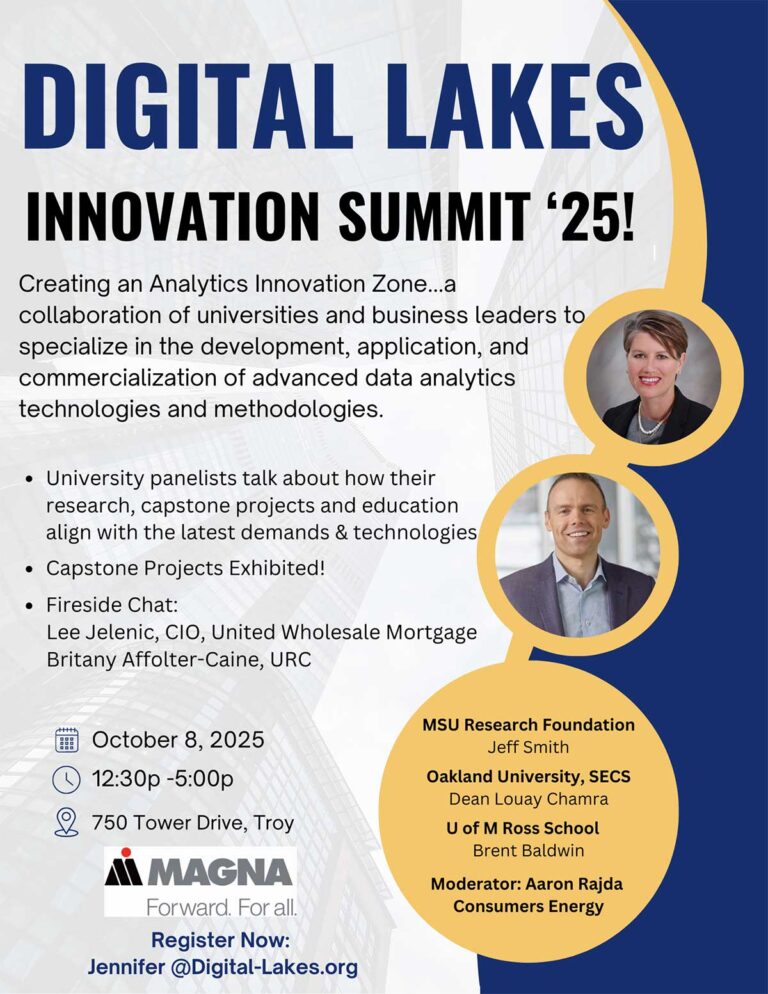 Innovation Summit 2025 – Oct. 8, 2025 – Digital Lakes Michigan